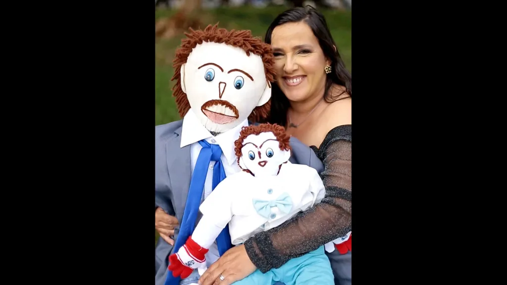 Woman who married rag doll goes for ultrasound ahead of birth of second ...
