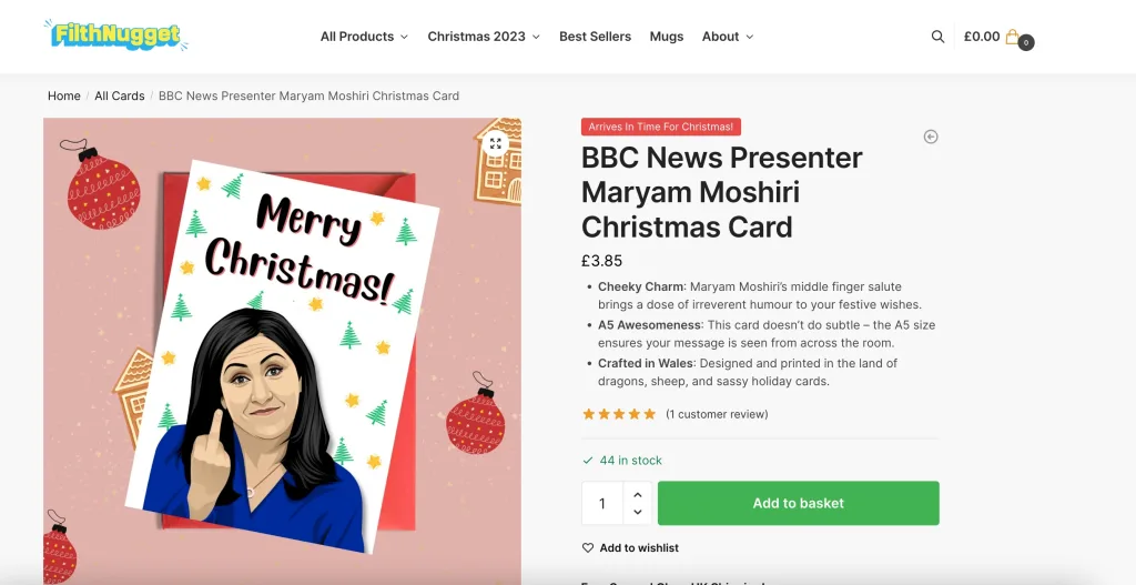Company releases holiday card of BBC's Maryam Moshiri viral middle ...
