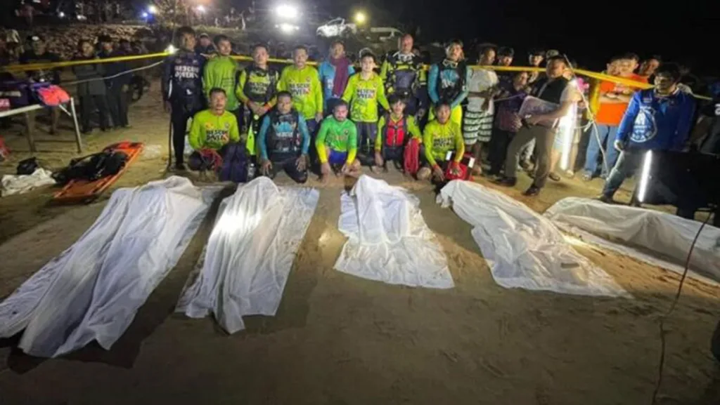 Tragedy as family-of-five get stuck in quicksand and drown ‘hugging ...