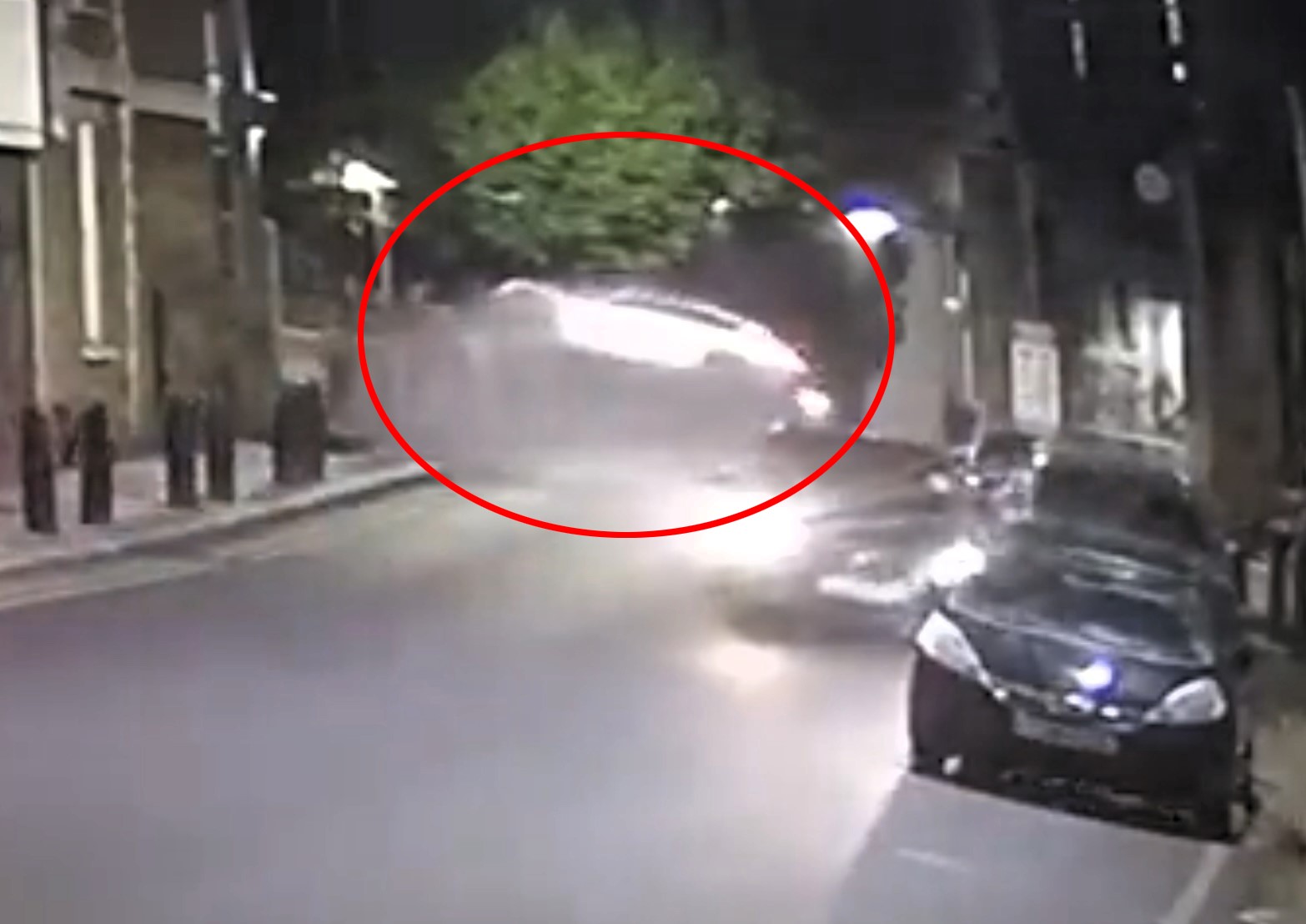 VIDEO: Driver ‘on laughing gas’ smashes into bollards narrowly missing ...