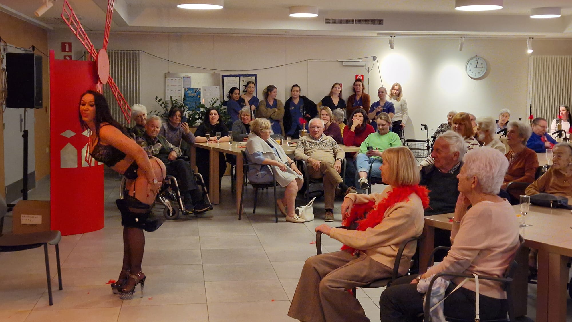 OAPs treated to x-rated strip show as part of their Christmas wish ...