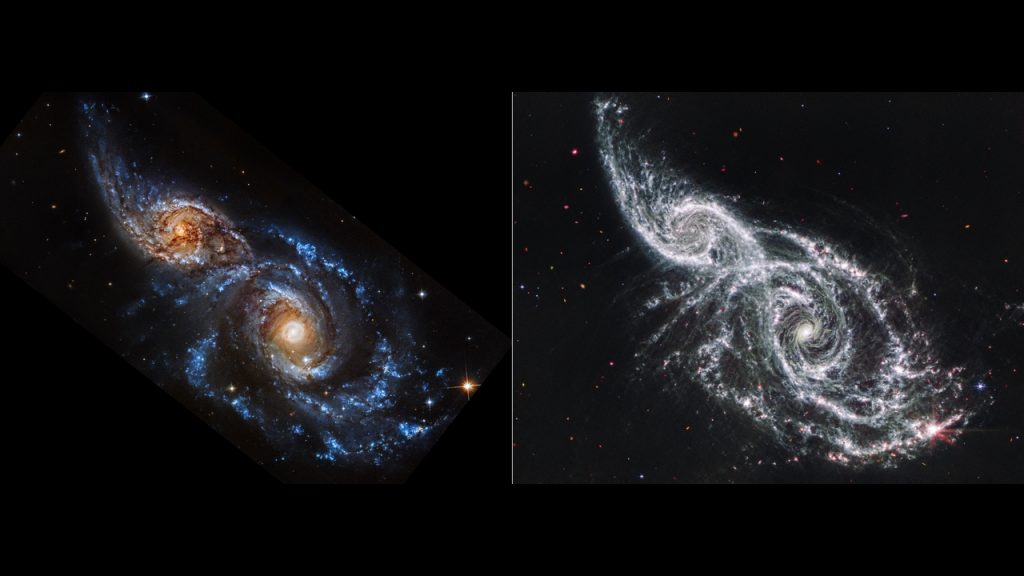 Telescope snaps creepy shot of pair of red ‘EYES’ floating in space ...