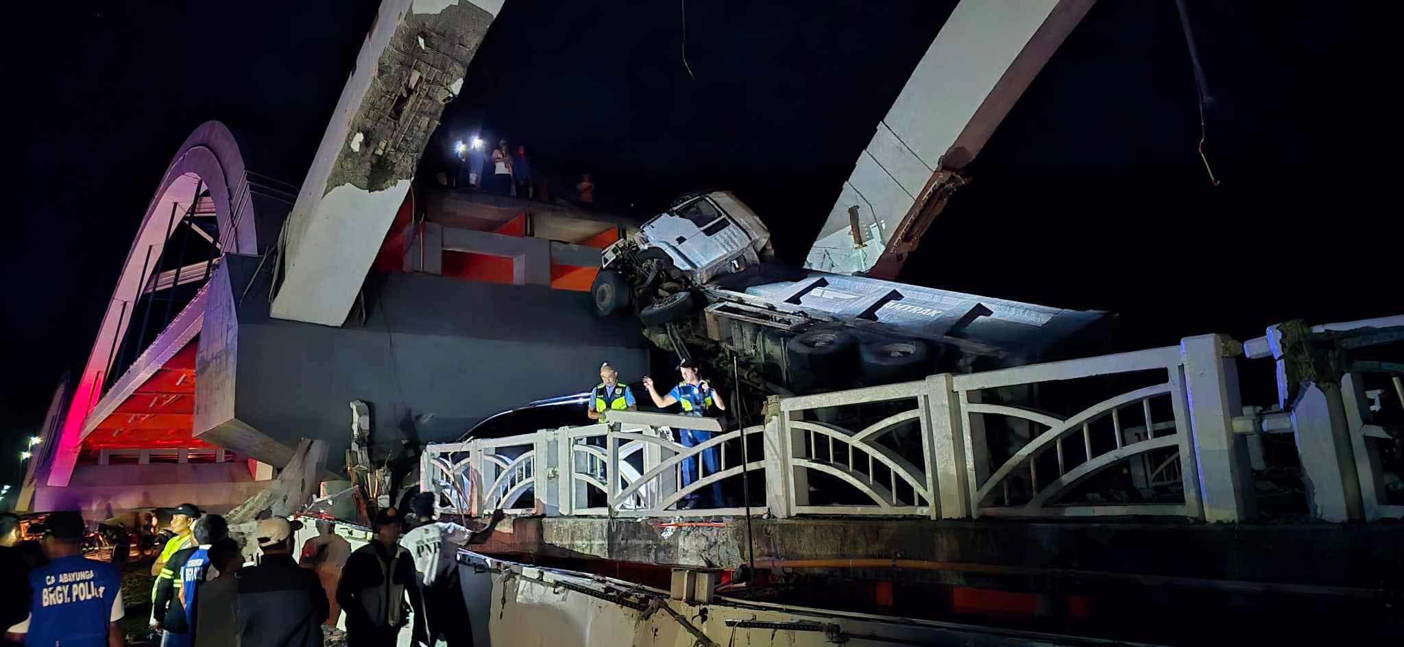 Child fights for life after bridge collapses with horror moment ...