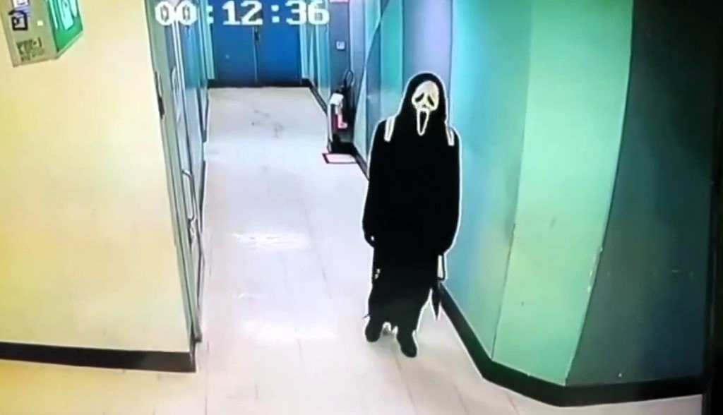 Scream mask-wearing man arrested after hiding out in shopping centre to ...