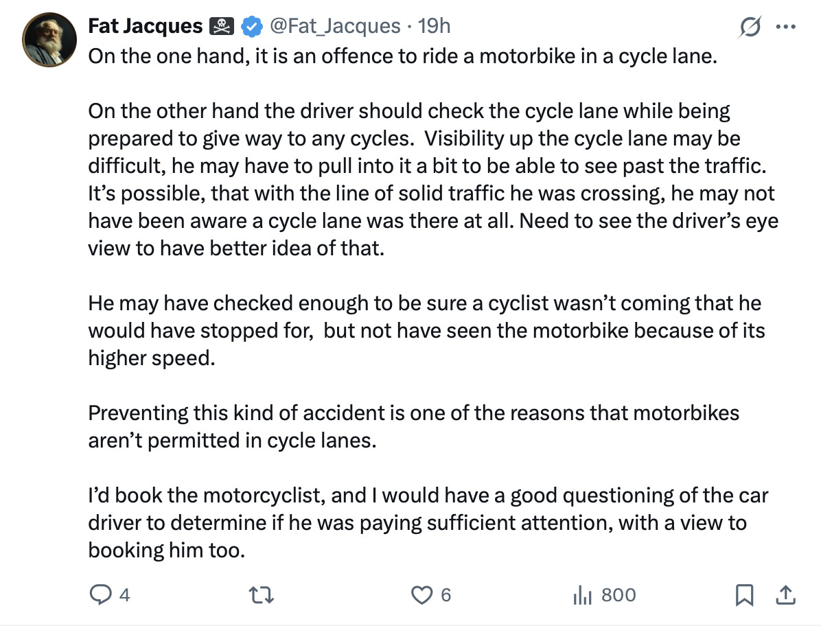 Learner moped rider who collides with car after undertaking traffic in ...