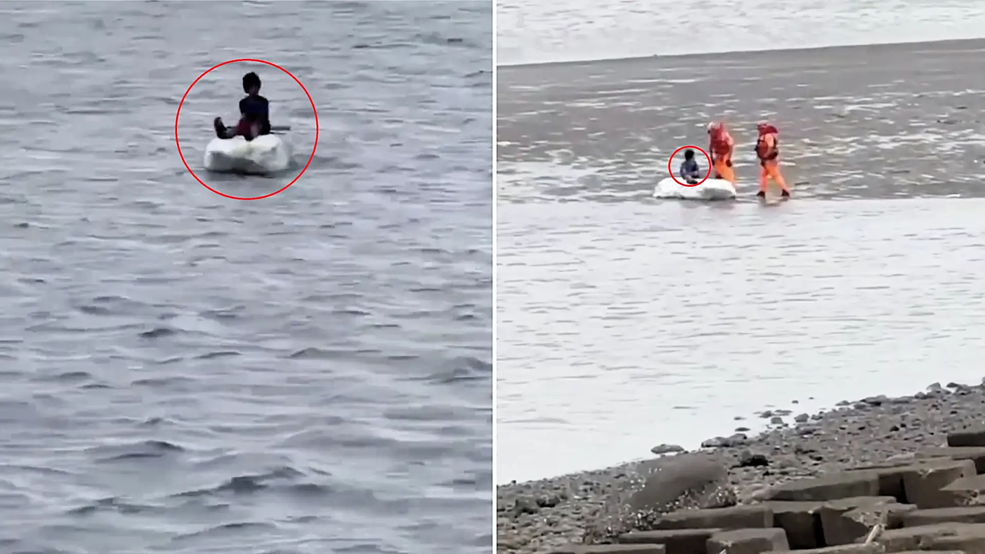 Boy, 11, found floating at sea on polystyrene block after skipping ...